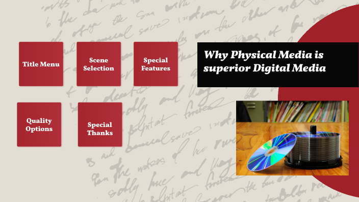 Physical Media vs. Digital Media by Eli Romo on Prezi