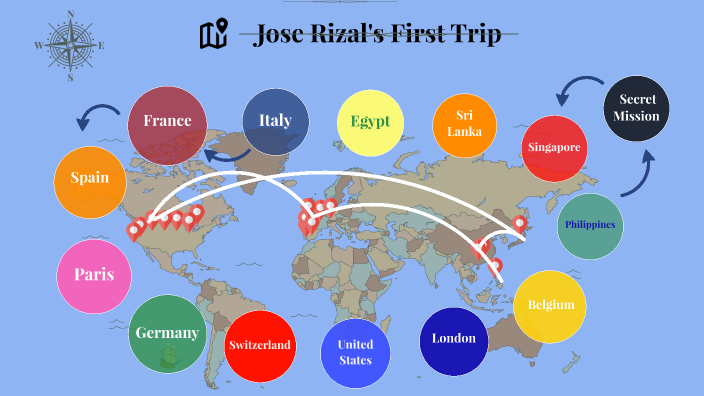 Jose Rizal's First Trip by kim gamorot on Prezi