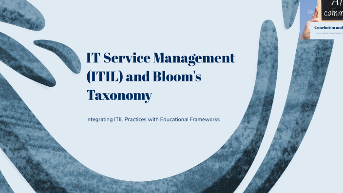 IT Service Management (ITIL) and Bloom's Taxonomy by Nasrif Amerkhan on ...