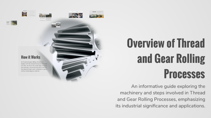 Overview of Thread and Gear Rolling Processes by Andro Tekno on Prezi
