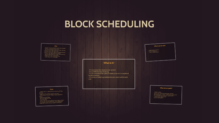BLOCK SCHEDULING by Camry Floyd on Prezi