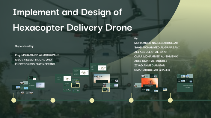 Implement and Design of Hexacopter Delivery Drone by محمد نجيب on Prezi