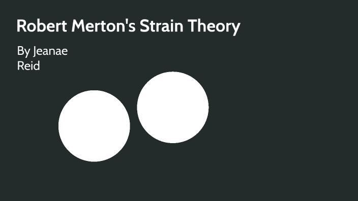 Robert Merton's Strain Theory by Jeanae Reid on Prezi