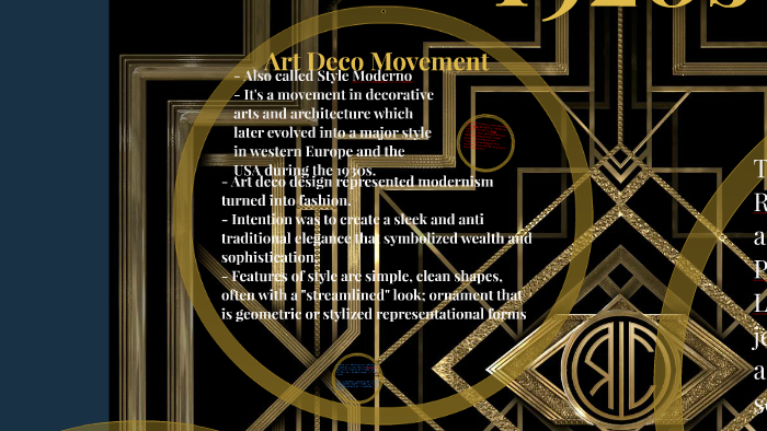 1920s Art Decor Committee by on Prezi