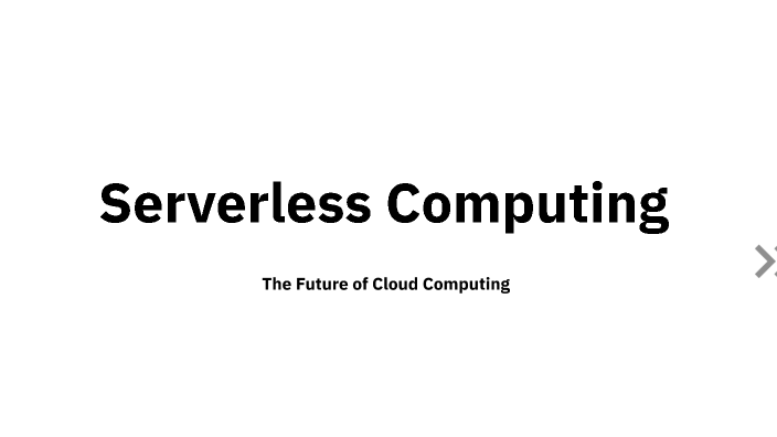 Serverless Computing by Hamza EL Hamdi on Prezi