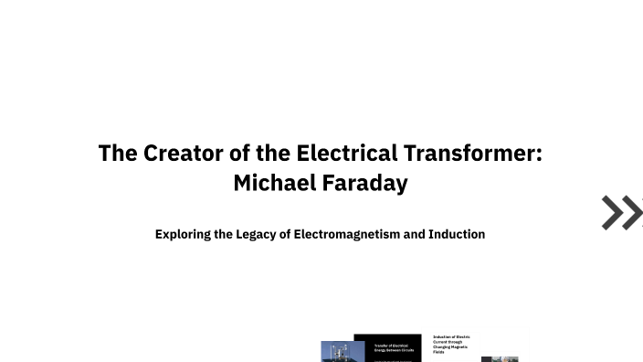 The Creator of the Electrical Transformer: Michael Faraday by Juan ...