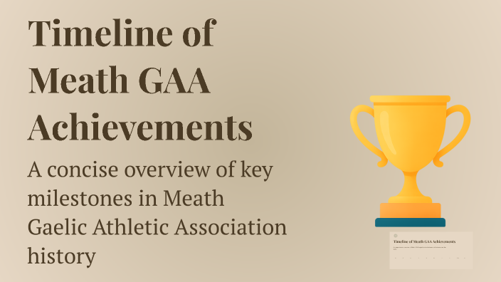Timeline of Meath GAA Achievements by Ronan Lawlor on Prezi