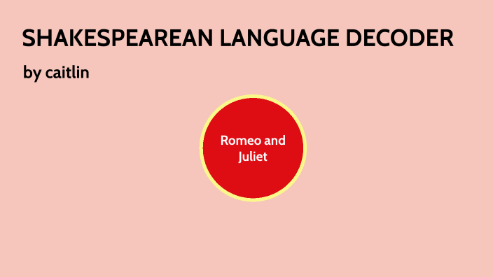 Week 3: Shakespearean language decoder by Caitlin Teong on Prezi