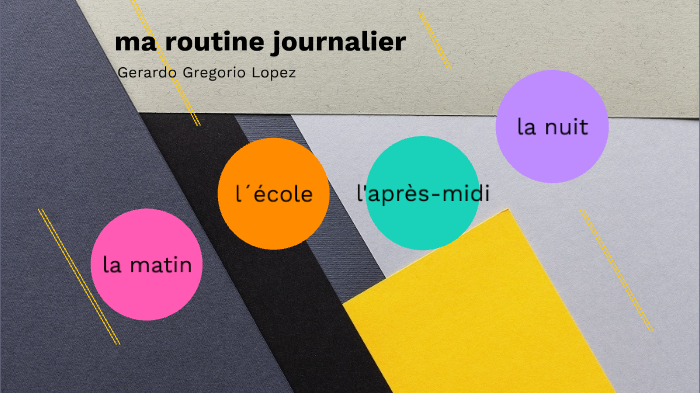 ma routine journaliere by Gera theking on Prezi