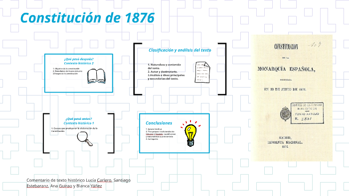 Constitución de 1876 by Ana Guirao Molina on Prezi