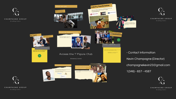 Access the 7 Figure Club by Kevin Champagne on Prezi