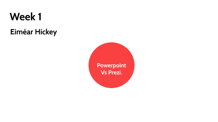 WEEK 1 by Eiméar Hickey on Prezi