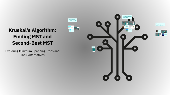 Kruskal's Algorithm: Finding MST and Second-Best MST by Mujahidul Islam ...