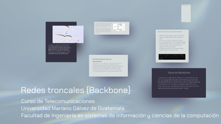 Redes Troncales (Backbone) by ALVARO ROBERTO SOLIS SUL on Prezi