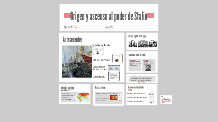 Origen y Ascenso al poder de Stalin by Daniela Silva on Prezi
