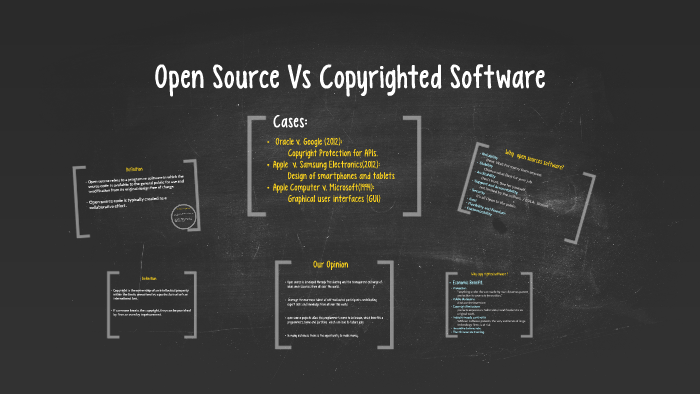 Open Source Vs Copyrighted Software by Saleem Salameh on Prezi