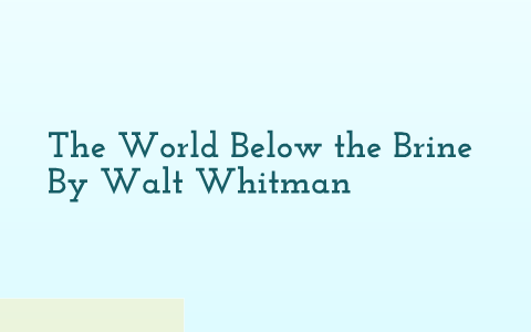 The World Below The Brine by Erin Achille on Prezi