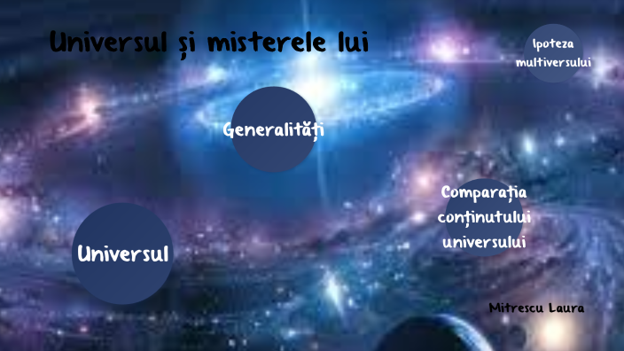 Universul și misterele lui by Laura Mitrescu on Prezi