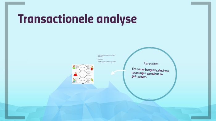 Transactionele analyse by on Prezi