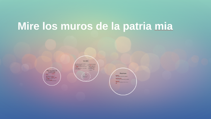 Mire los muros de la patria mia by John Guerrero on Prezi