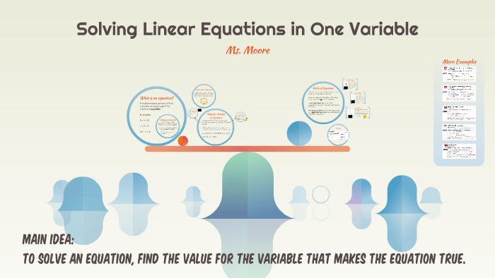 Solving One Variable Equations by Danielle Moore on Prezi