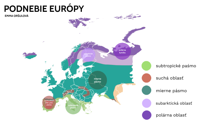 podnebie európy by Emma Oršulová on Prezi