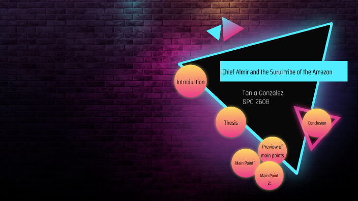 Chief Almir and the Surui tribe of the Amazon by Tania Gonzalez on Prezi