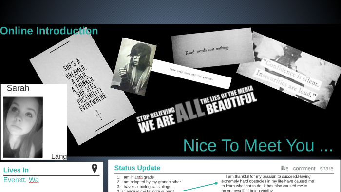 Online Introduction by sarah lang on Prezi