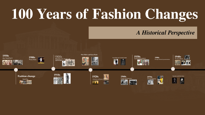 100 Years of Fashion Changes by 강정호 의상학과/ on Prezi