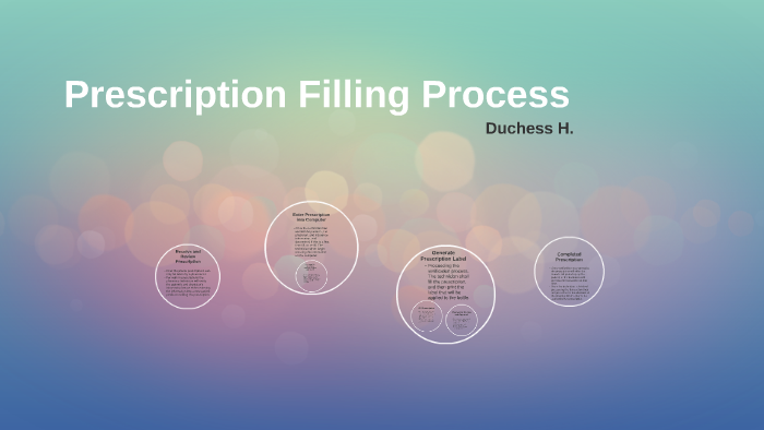 Prescription Filling Process by Duchess Howlett on Prezi
