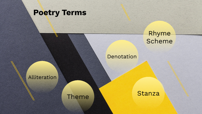 Poetry Terms by Andrew Tillman on Prezi