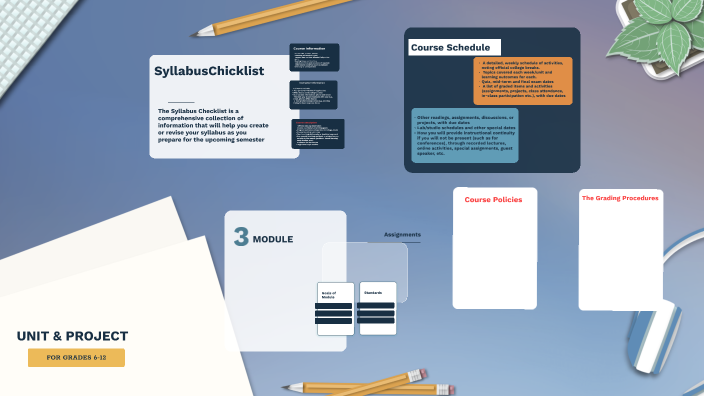 Syllabus Checklist by HANA BAZ on Prezi