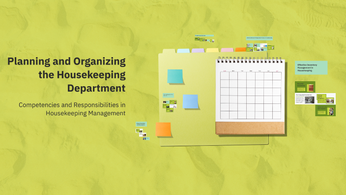 Planning and Organizing the Housekeeping Department by Felipe gonzalez ...