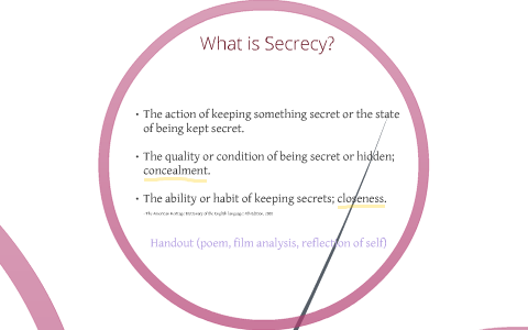 English Oral Presentation - Secrecy by Courtney Ward on Prezi