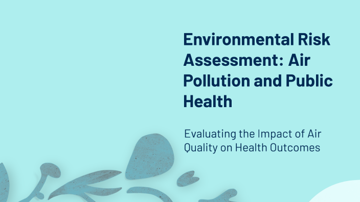 Environmental Risk Assessment: Air Pollution and Public Health by ...