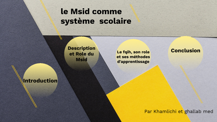 le msid by mohammed el bochra on Prezi