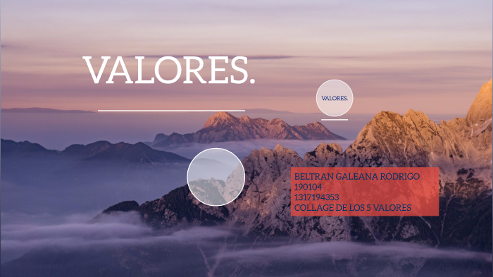 5 VALORES MAS IMPORTANTES by Rodrigo Beltrán on Prezi