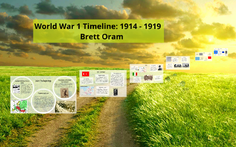 World War 1 Timeline: 1914 - 1919 by Brett Oram on Prezi