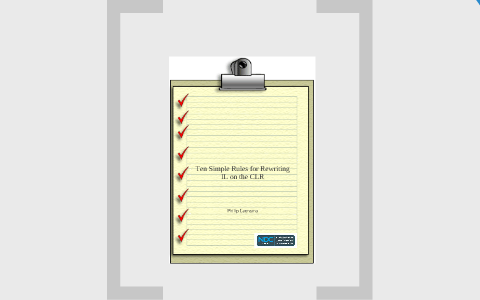 Ten Simple Rules for Rewriting IL on the CLR by philip laureano on Prezi