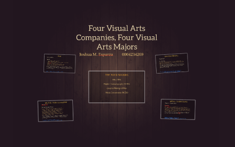 Four Visual Arts Comapanies, Four Visual Arts Majors by Joshua Esparza ...