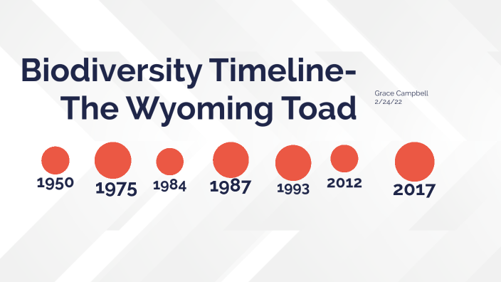 Biodiversity Timeline-Wyoming Toad by Grace Campbell on Prezi