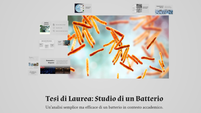 Tesi di Laurea: Studio di un Batterio by Chiara Beltramino on Prezi