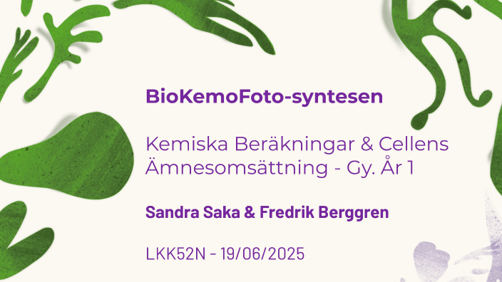 BioChePho-Synthesis by sandra saka on Prezi