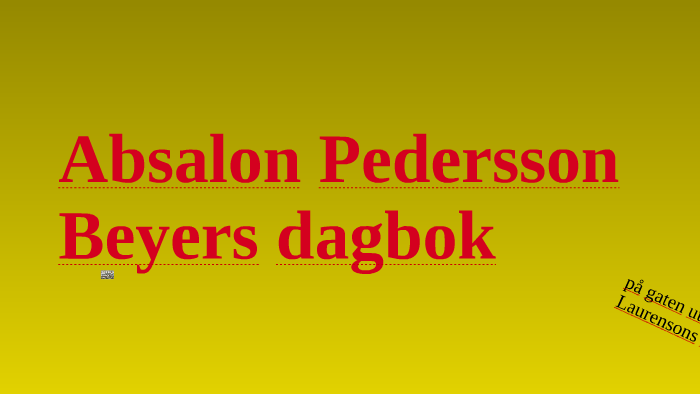 Absalons dagbok 19. april 1566 by Therese Rygg on Prezi