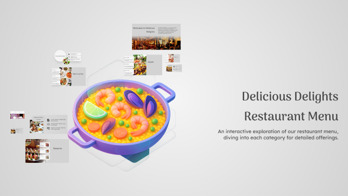 Delicious Delights Restaurant Menu by Brayden Davis on Prezi