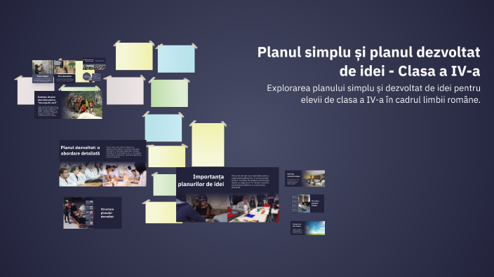 Planul simplu și planul dezvoltat de idei - Clasa a IV-a by andreea postolache on Prezi