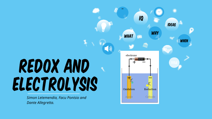 Redox and Electrolysis by Facundo Ponisio on Prezi