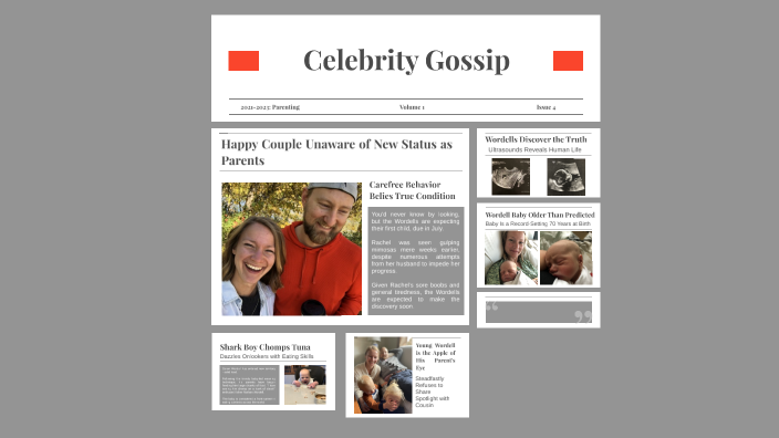 Celebrity Gossip Issue 4 by Rachel Nitz on Prezi