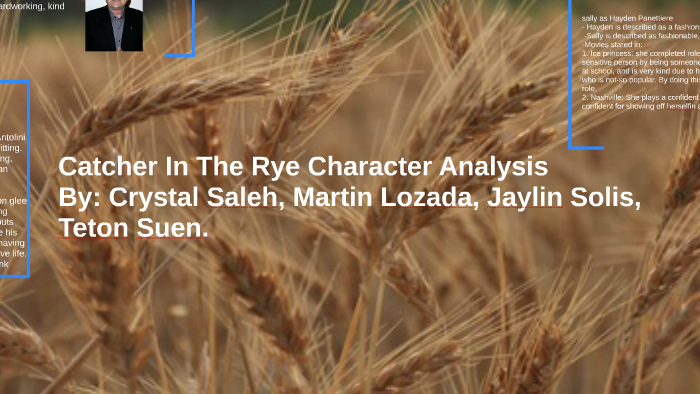 Catcher in the Rye Character Roles and Analysis by crystal Saleh on Prezi