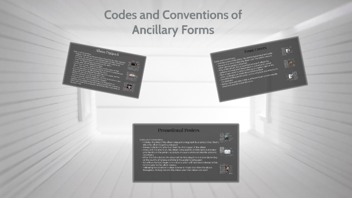 Codes and Conventions of Ancillary Forms by lucy hewitt